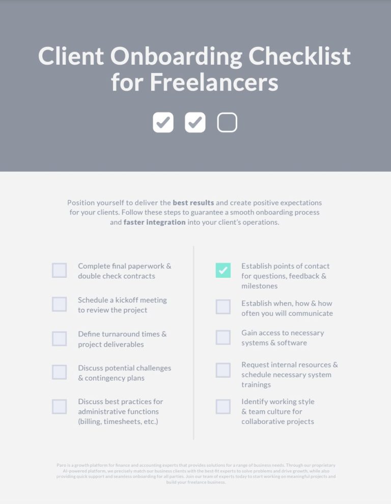 Project Kickoff - A Freelancer’s Client Onboarding Checklist